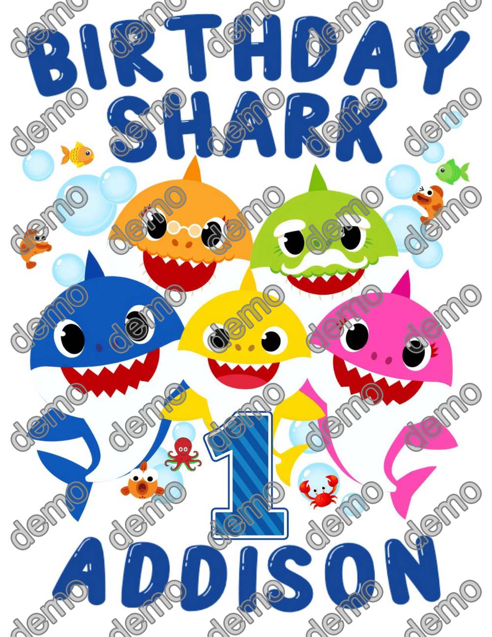 Baby Shark Family Matching Party Shirts | Bobotemp