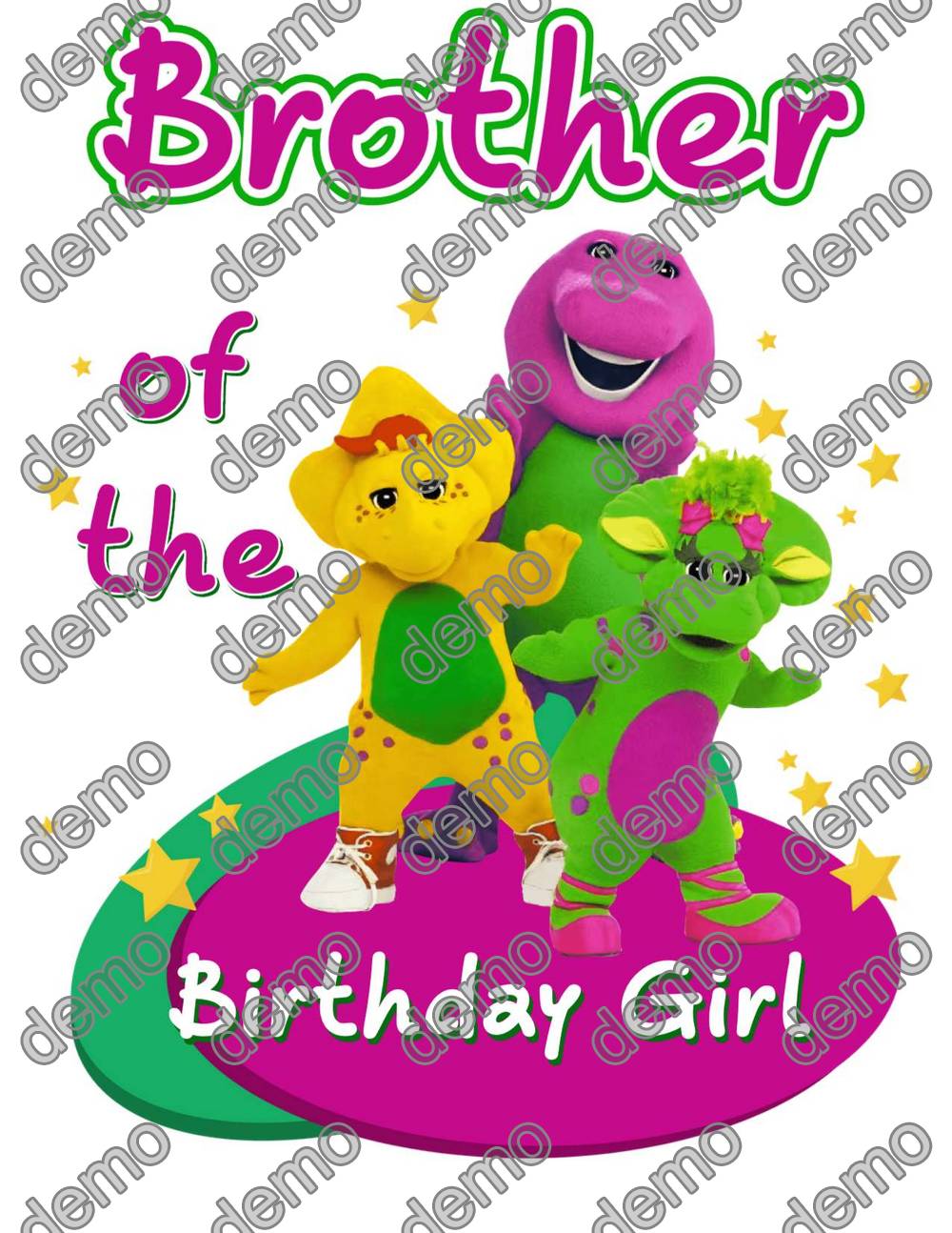 Barney Birthday Background