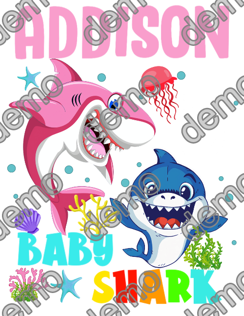 Mommy of the baby shark Family Matching Party Shirts | Bobotemp