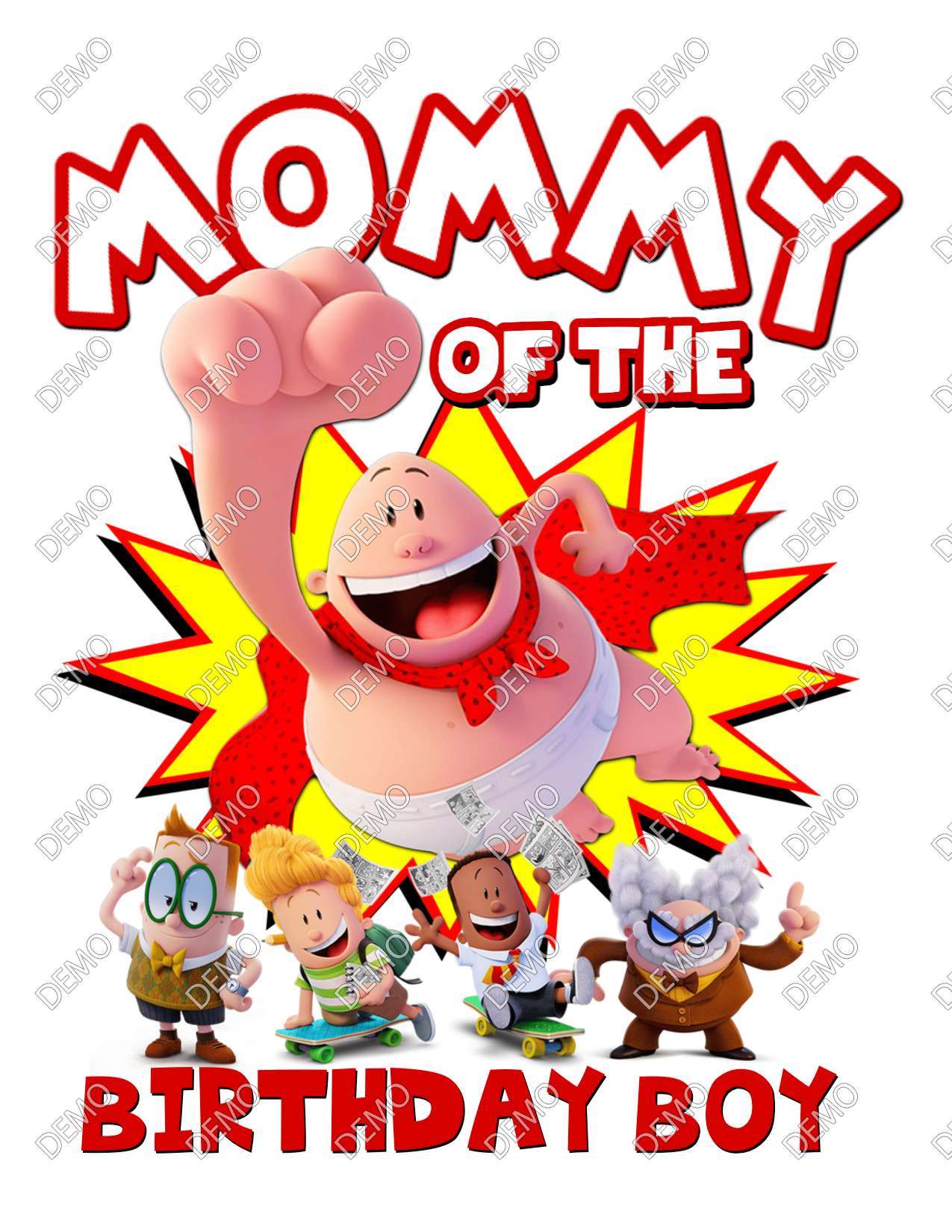 Captain underpants Family Birthday T-Shirt | Bobotemp