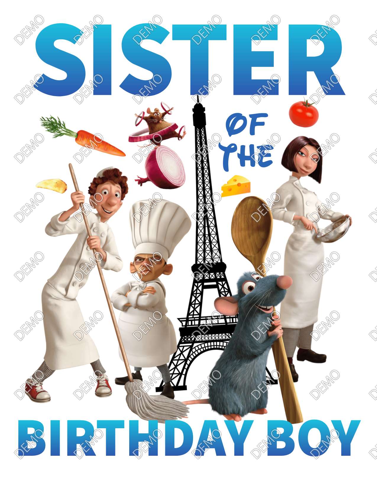 Ratatouille Family Birthday T-Shirt | Bobotemp