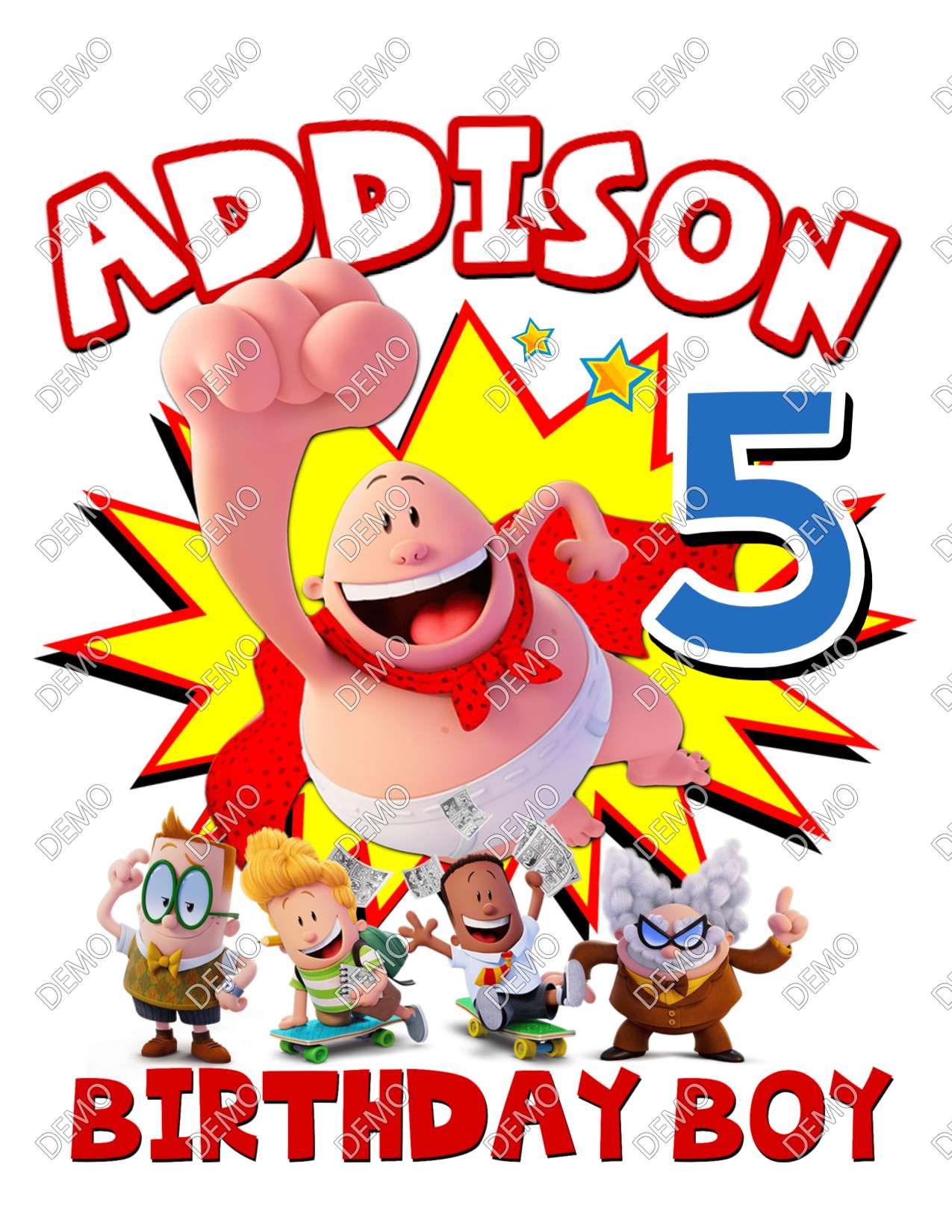 Captain underpants Family Birthday T-Shirt | Bobotemp