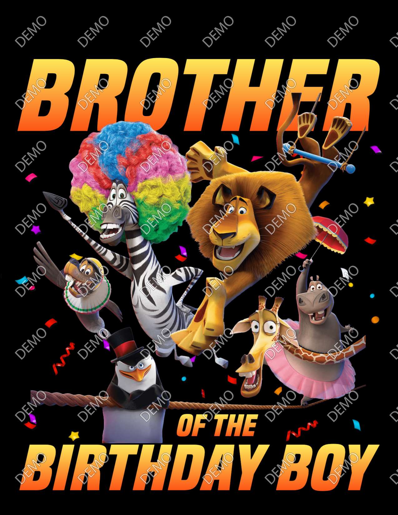Madagascar 3 Birthday Invitations Madagascar 3 Square Dessert Plates