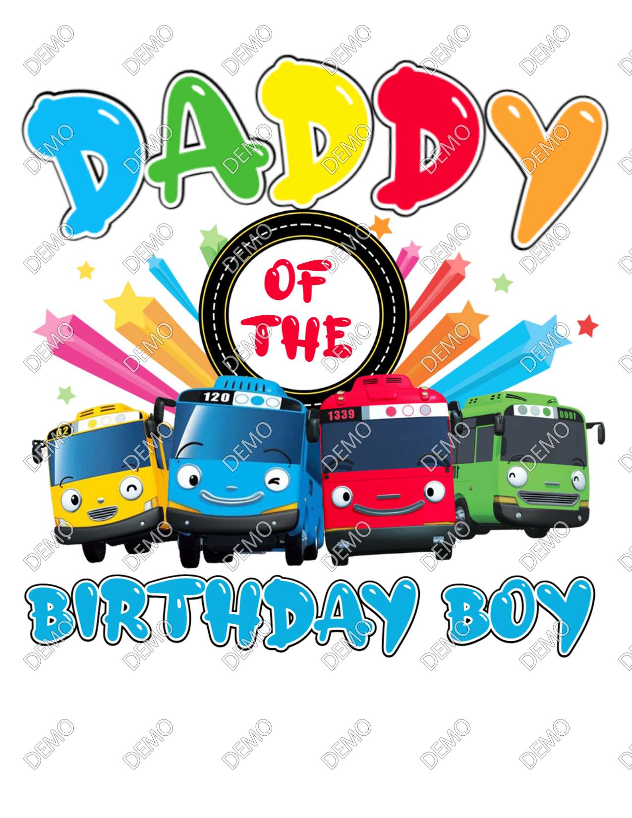 Tayo Family Birthday T-Shirt | Bobotemp