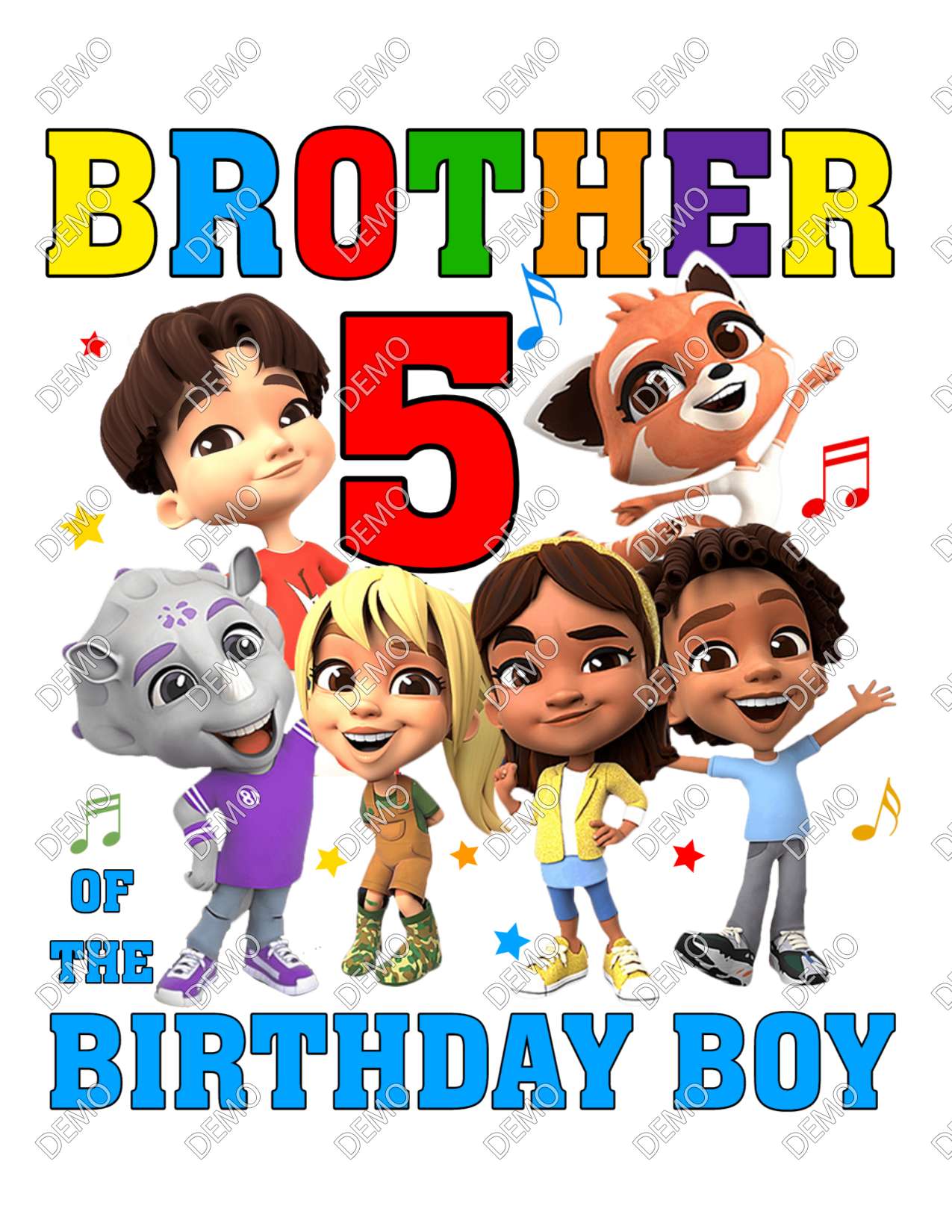 Tunies Family Birthday T-Shirt | Bobotemp