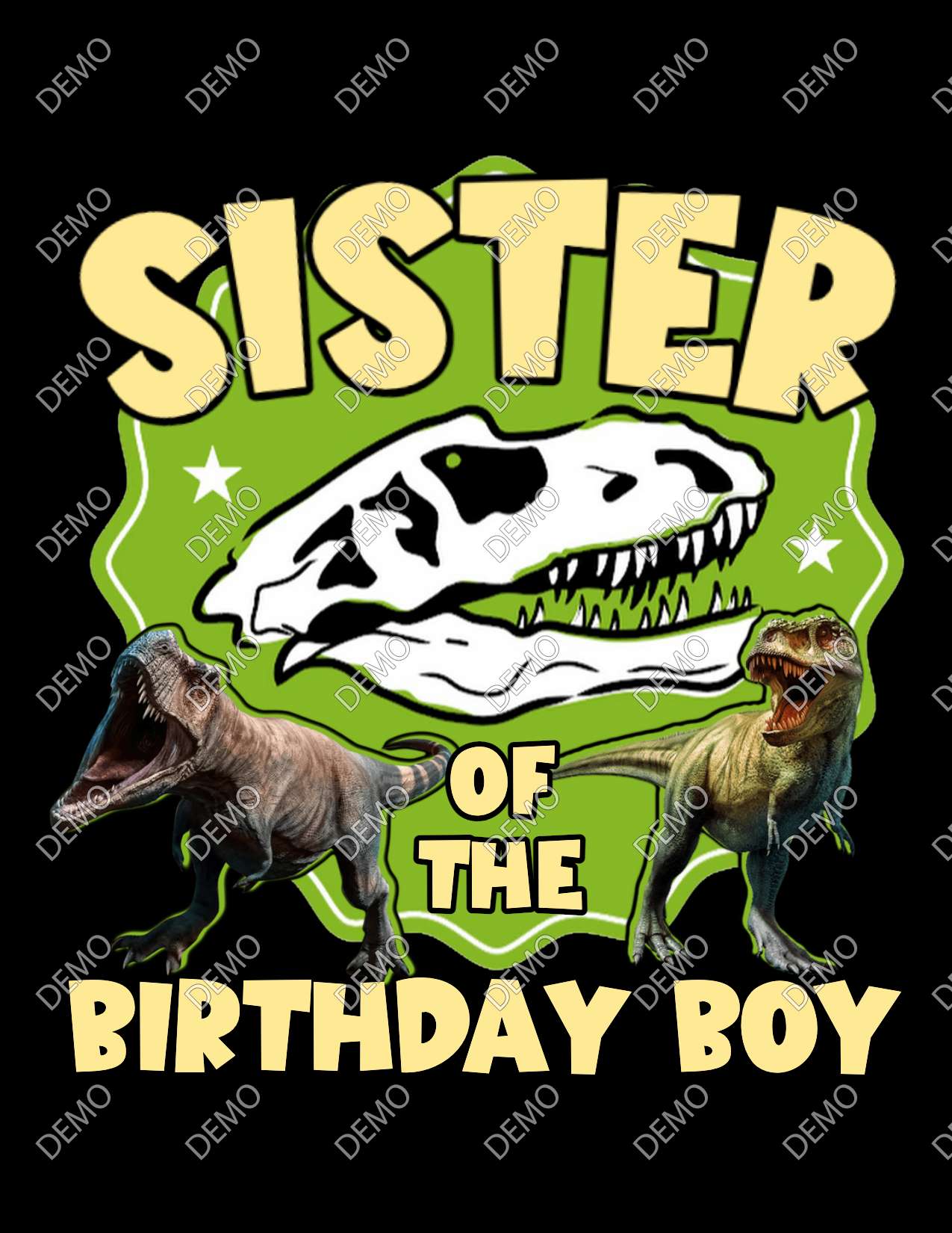 TRex ranch Family Birthday T-Shirt | Bobotemp