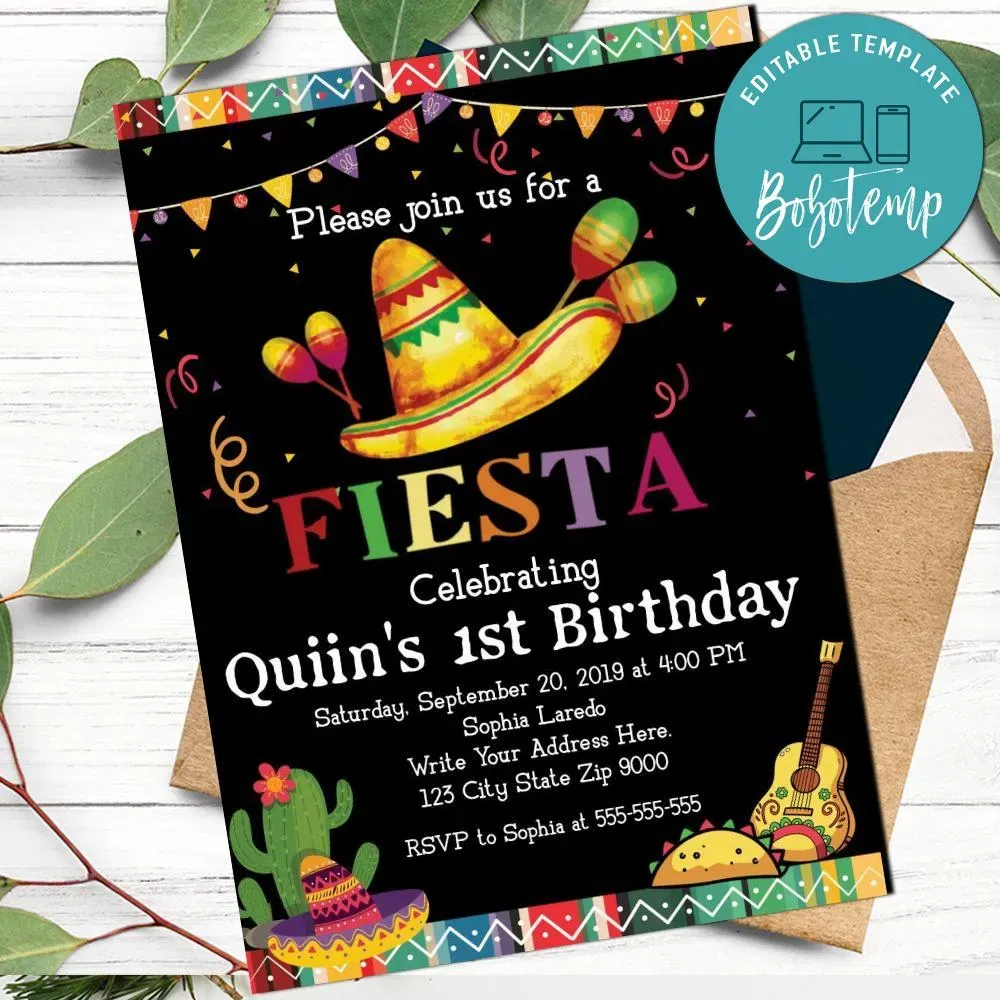 Printable Mexican Fiesta Flyer