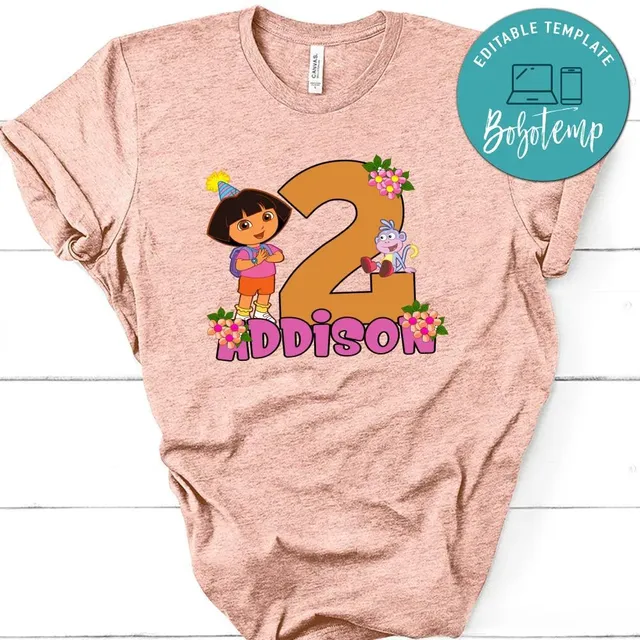 Dora The Explorer 2nd Birthday Shirt