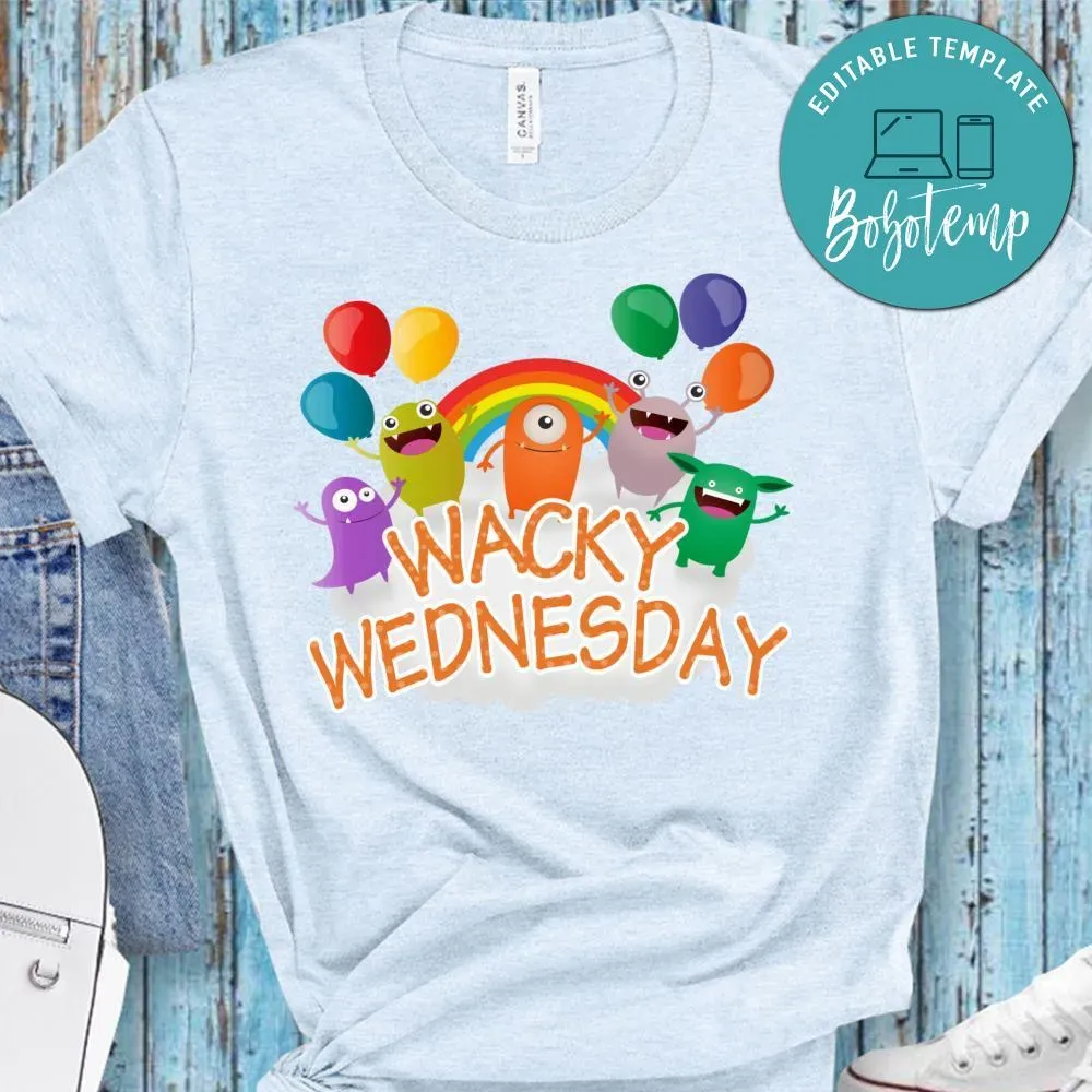 Wacky Wednesday Inspired PNG file template | Bobotemp