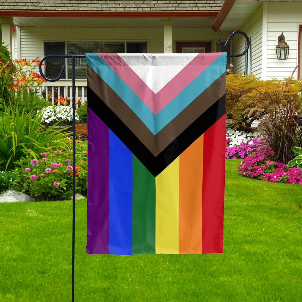 Progress Pride Garden Flag Perfect for Showing Your Pride | Bobotemp