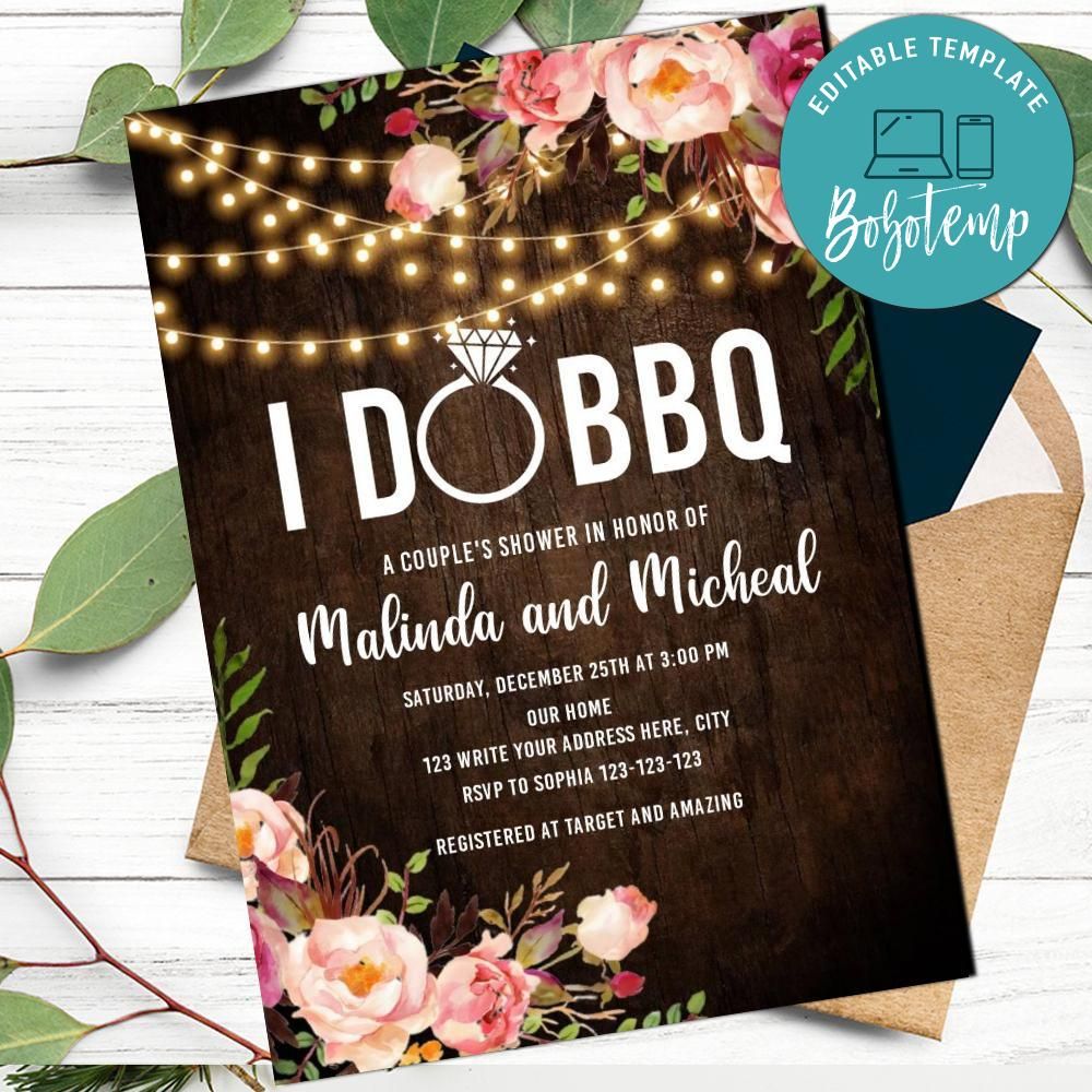 Bbq Wedding Invitation Ideas