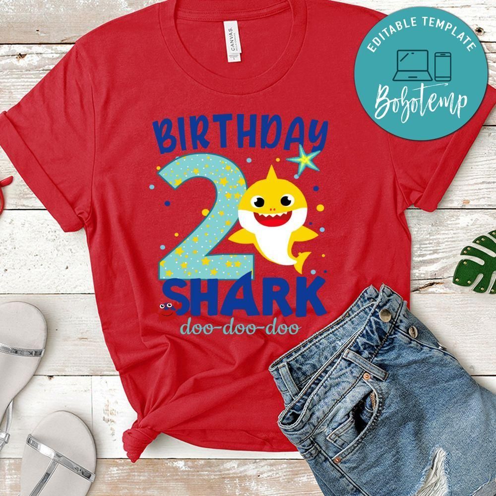 Custom Baby Shark 2nd Birthday Shirt For Kid Bobotemp custom-baby-shark-2nd-birthday-shirt-for-kid-bobotemp