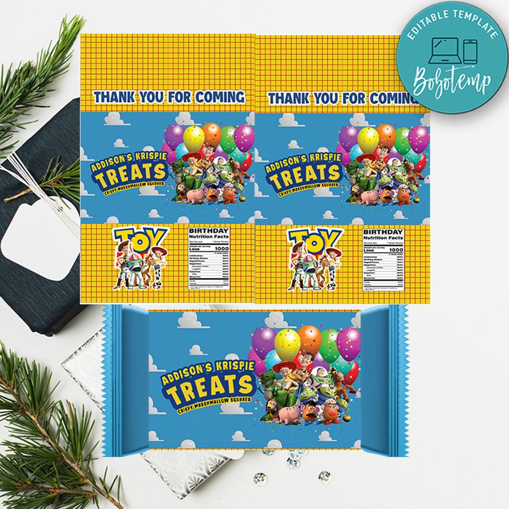 Toy Story Rice Krispie Treat Digital File Printable DIY Bobotemp