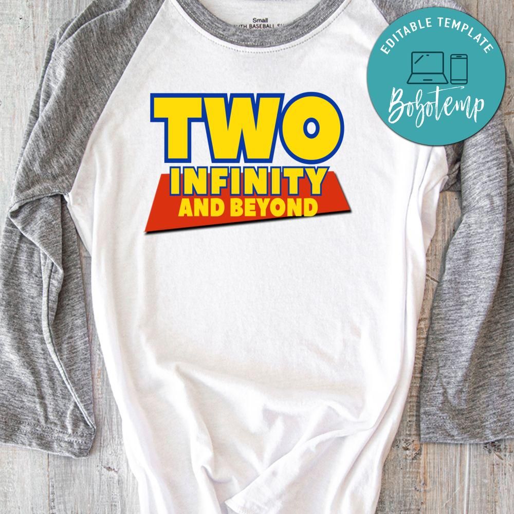 Two Infinity and Beyond Birthday Iron On Transfer Tshirt DIY | Bobotemp