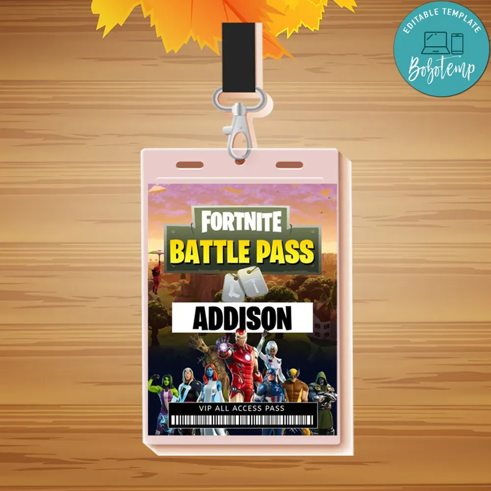 Avenger Battle Pass Customizable Template | Bobotemp