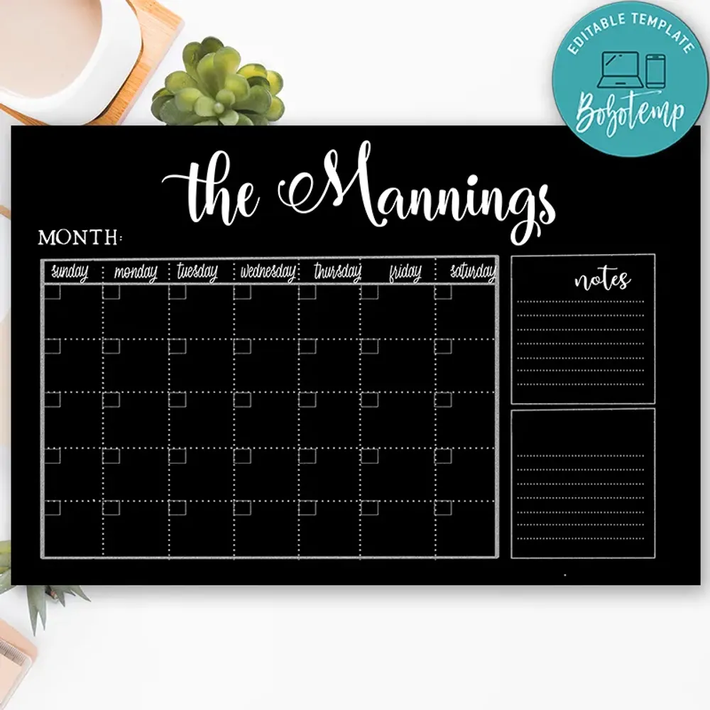 Printable Back to School Calendar Numbers Calendar Cards DIY | Bobotemp