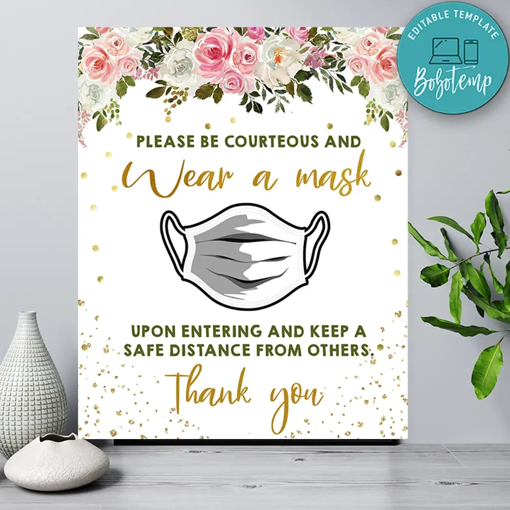 Social Distancing 6 Feet Apart Sign to Print at Home DIY | Bobotemp