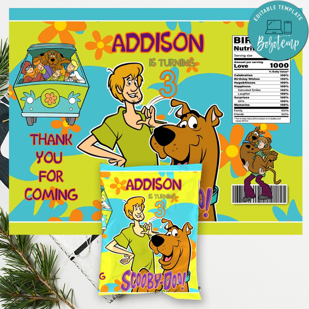 scooby snacks box template
