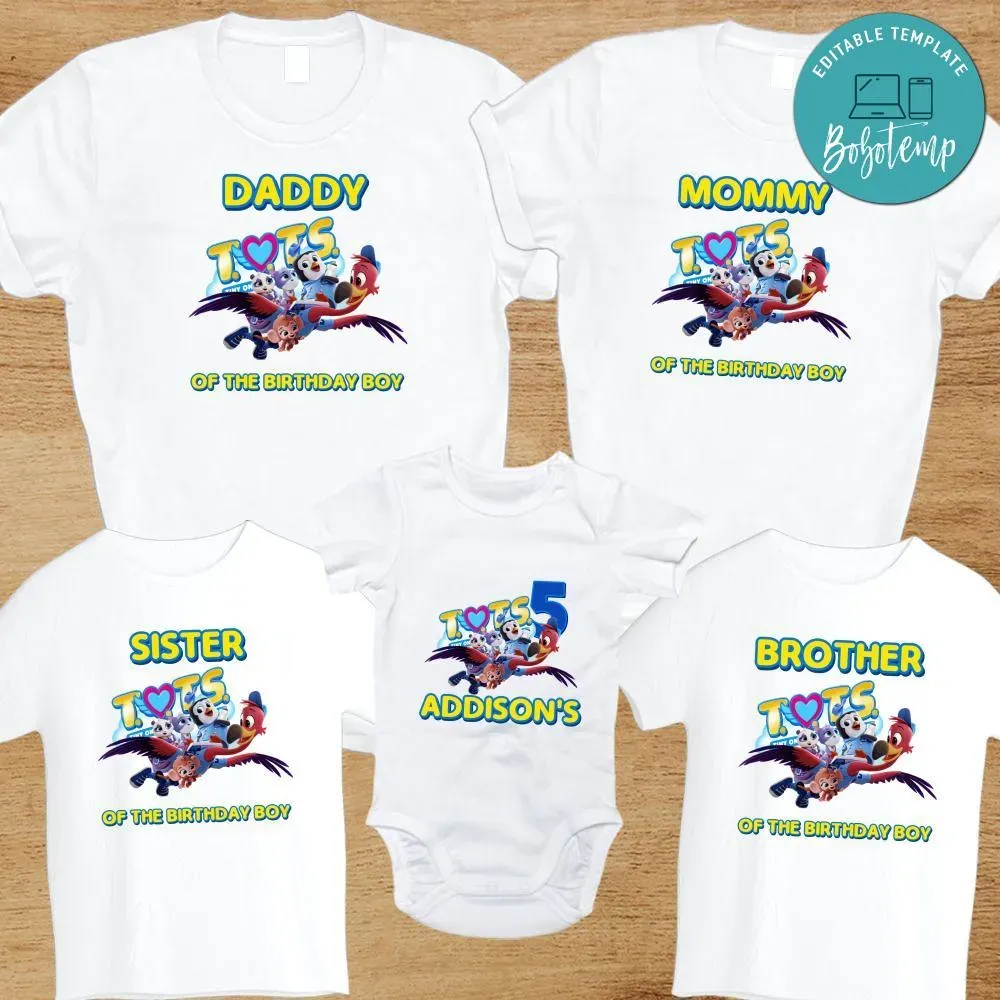 Disney TOTS Birthday Family Matching Party Shirts | Bobotemp