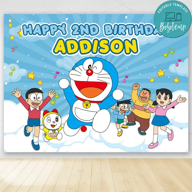 Doraemon Birthday Card