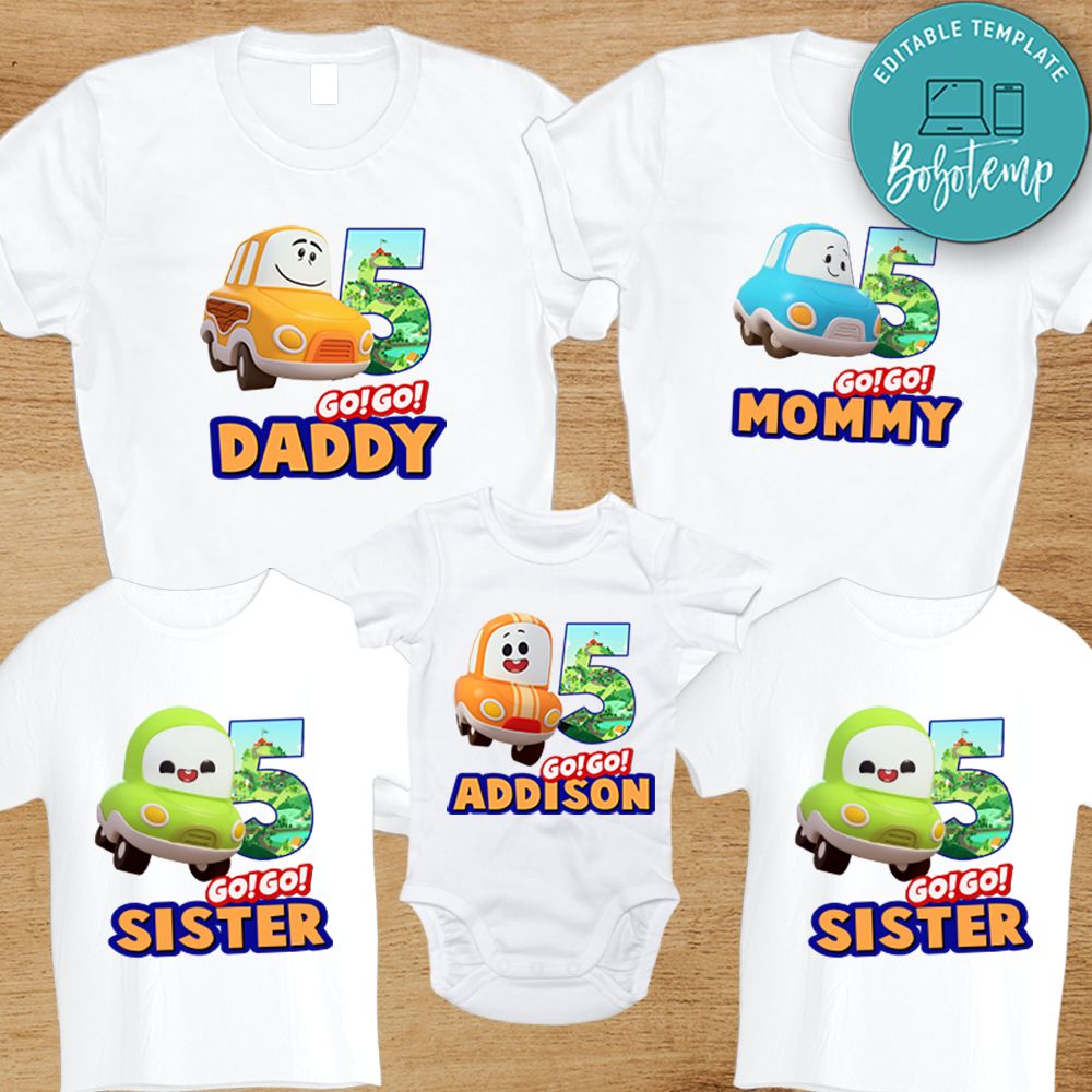 Go Go Cory Carson Birthday Family Matching Party Shirts | Bobotemp
