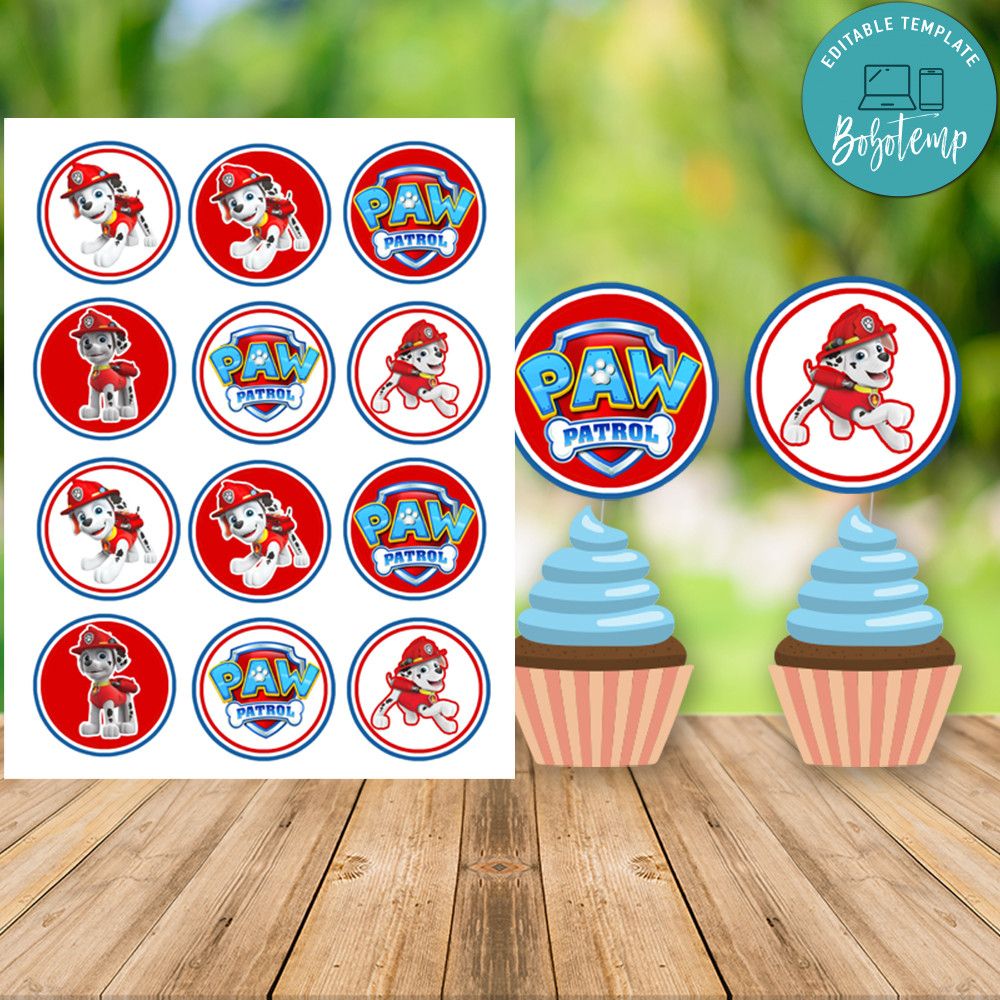 Paw Patrol Cake Topper Printable