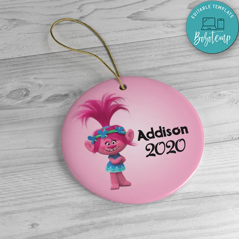 Trolls Christmas Ornament Gift - Kids Christmas Ornament | Bobotemp