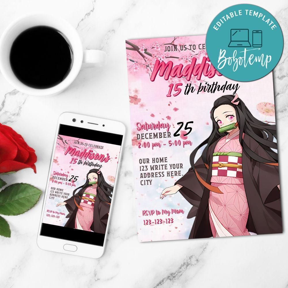 demon-slayer-girl-invitation-customizable-template-diy-bobotemp