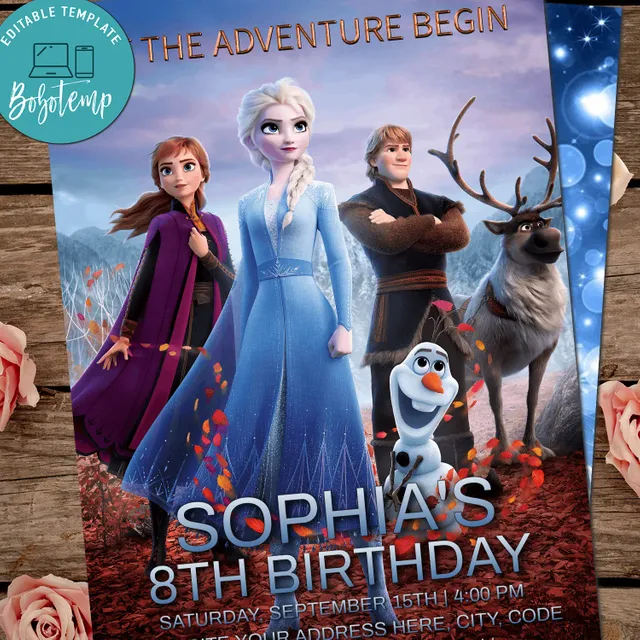 Printable Frozen Party Invitations