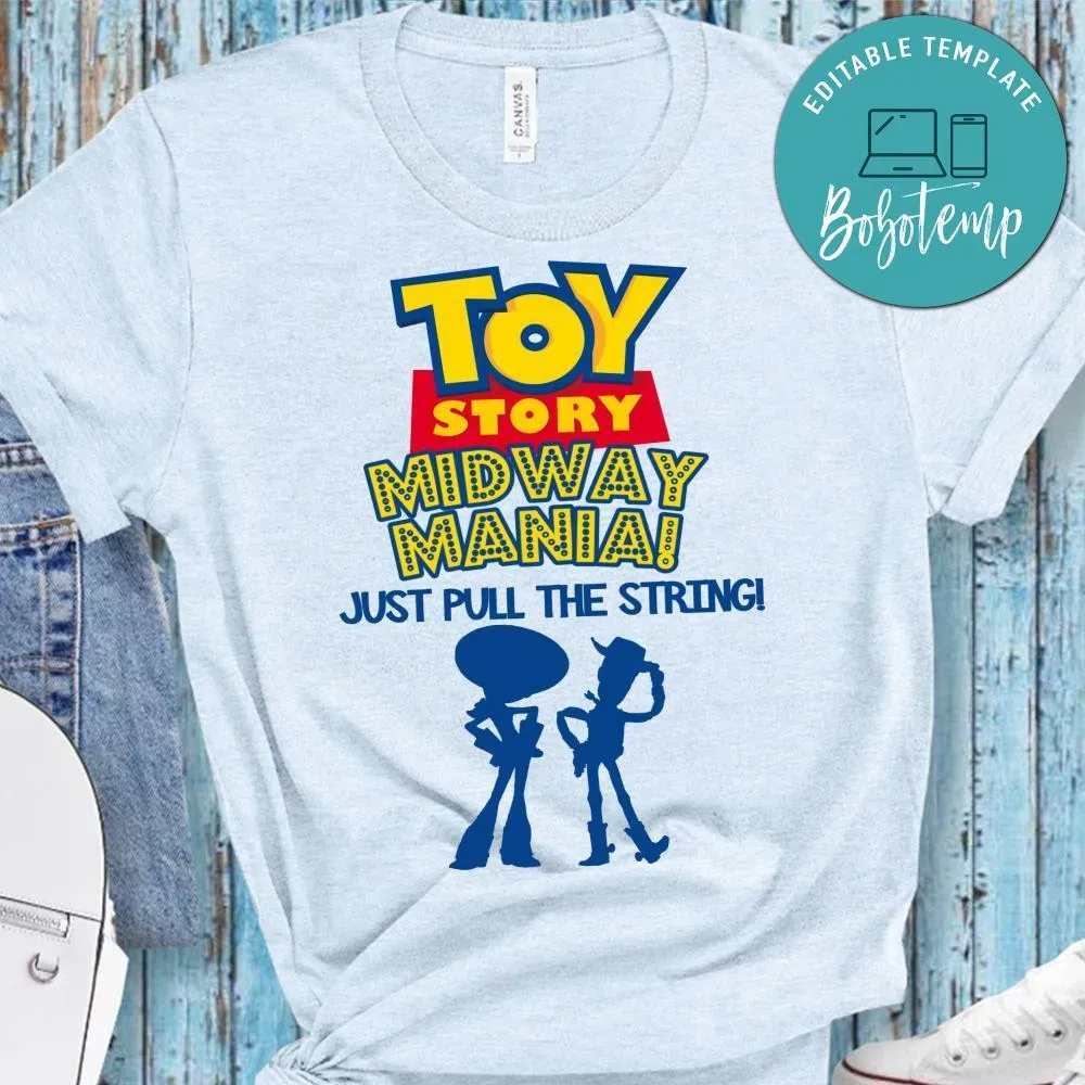 Toy Story Just Pull the string PNG file template | Bobotemp