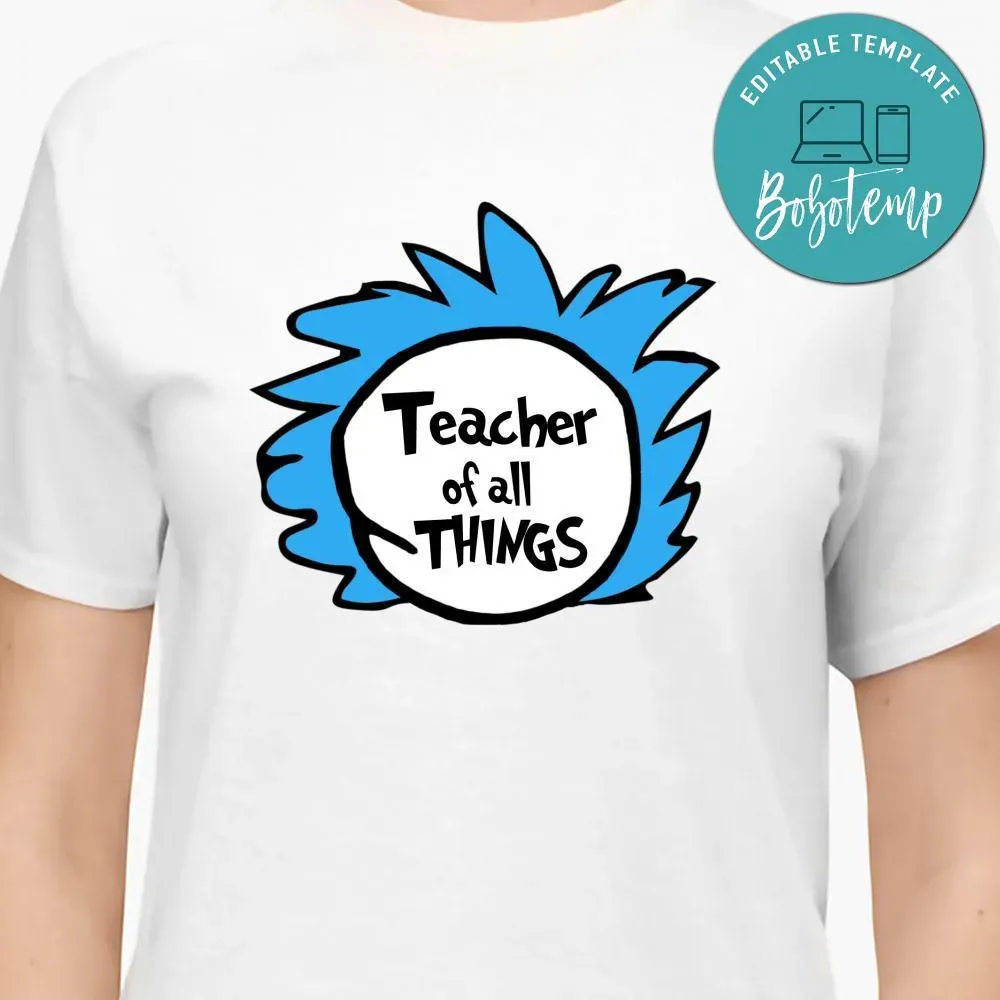 Teacher of all things T-Shirt | Bobotemp