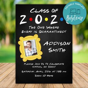 Create Your Own Graduation Invitation Templates Instant Download | Bobotemp