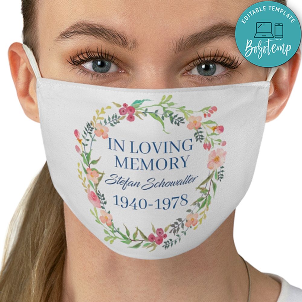 In Loving Memory Custom Funeral Mask | Bobotemp