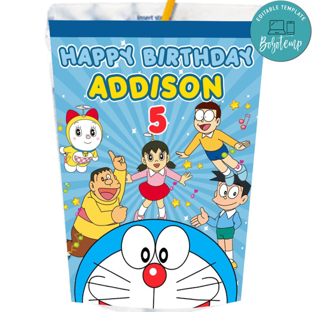 Doraemon Birthday Card