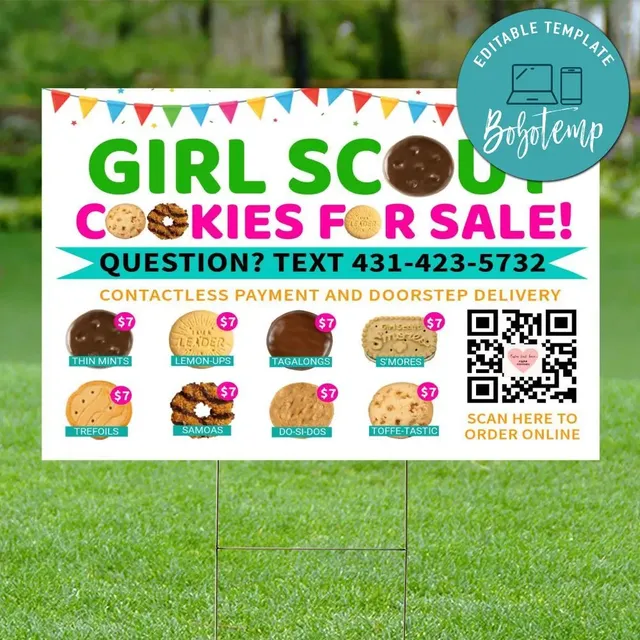 Girl Scout Cookie Signs