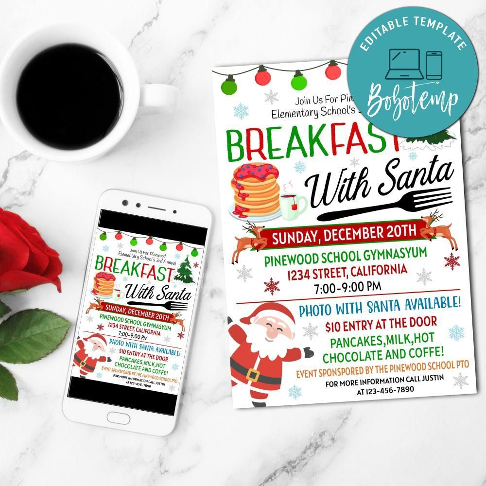 Breakfast With Santa Flyer