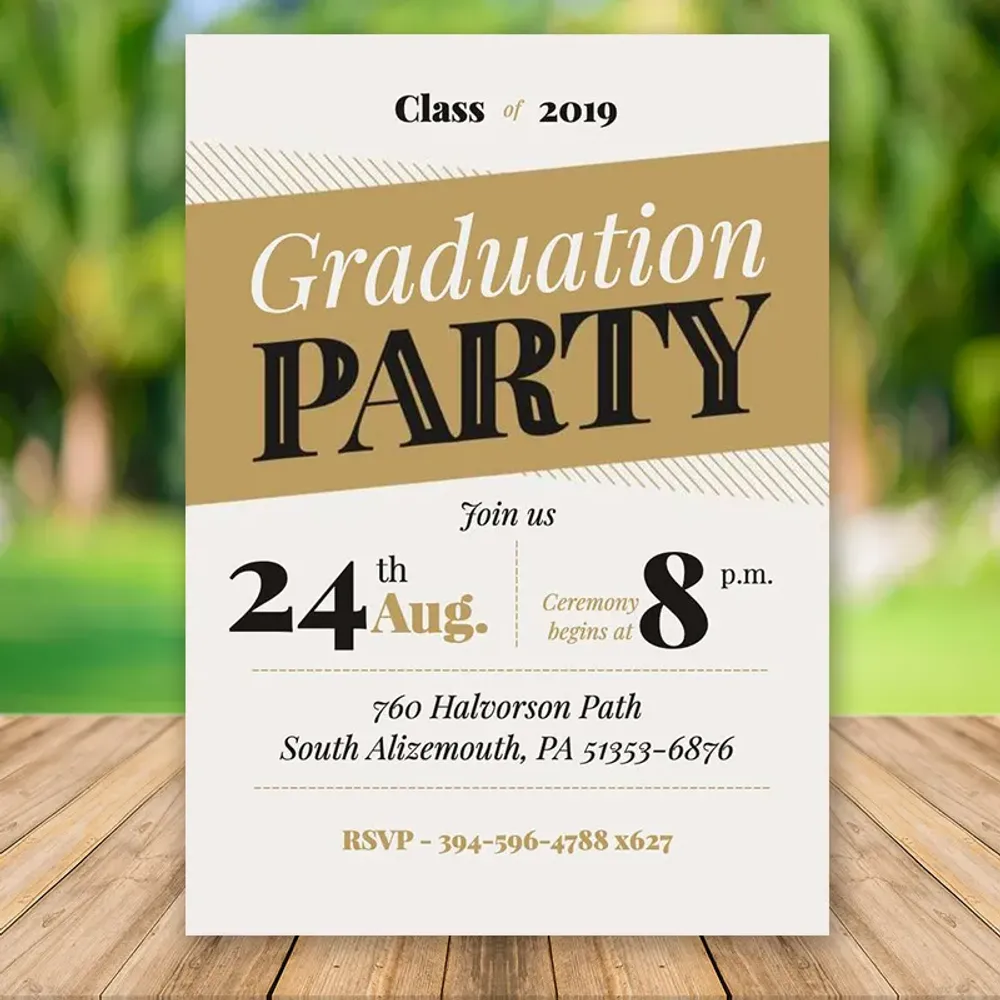 Editable Graduation Party Invitation Digital File | Bobotemp