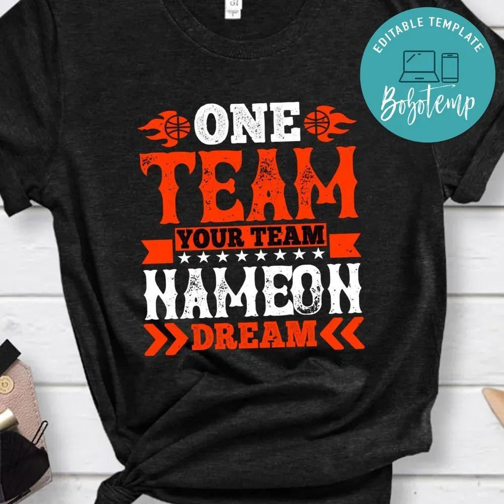 One team. Your team. Name on dream Shirt | Bobotemp