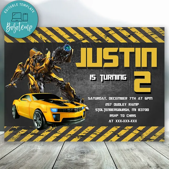 Transformers Birthday Invitation Transformers Birthday Lupon gov ph