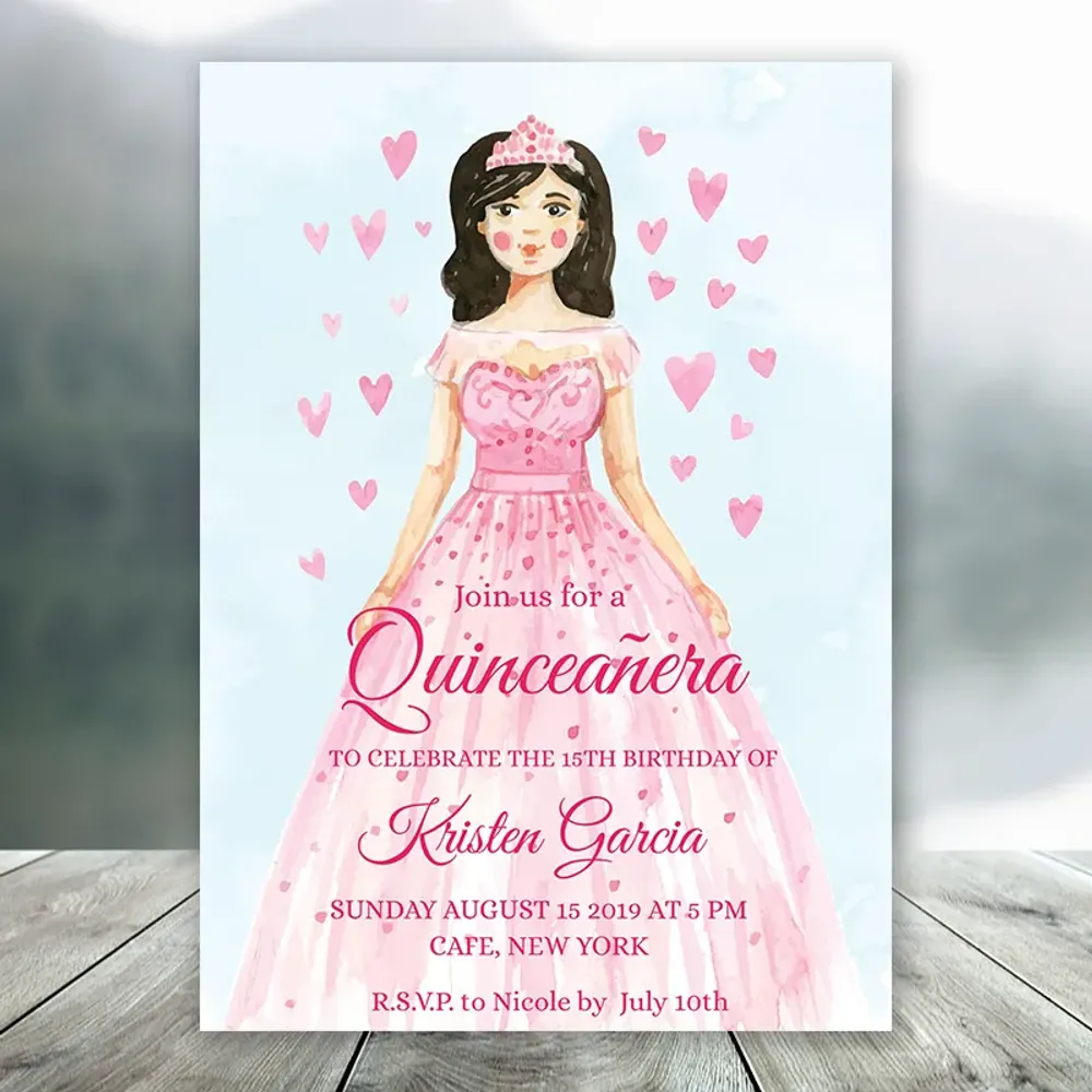 Quinceañera Party Invitation Printable | Bobotemp