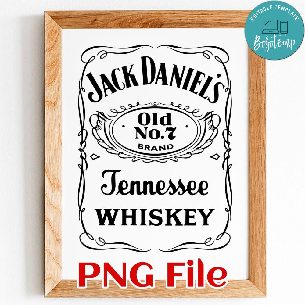 Jack Daniels Logo Template Editable