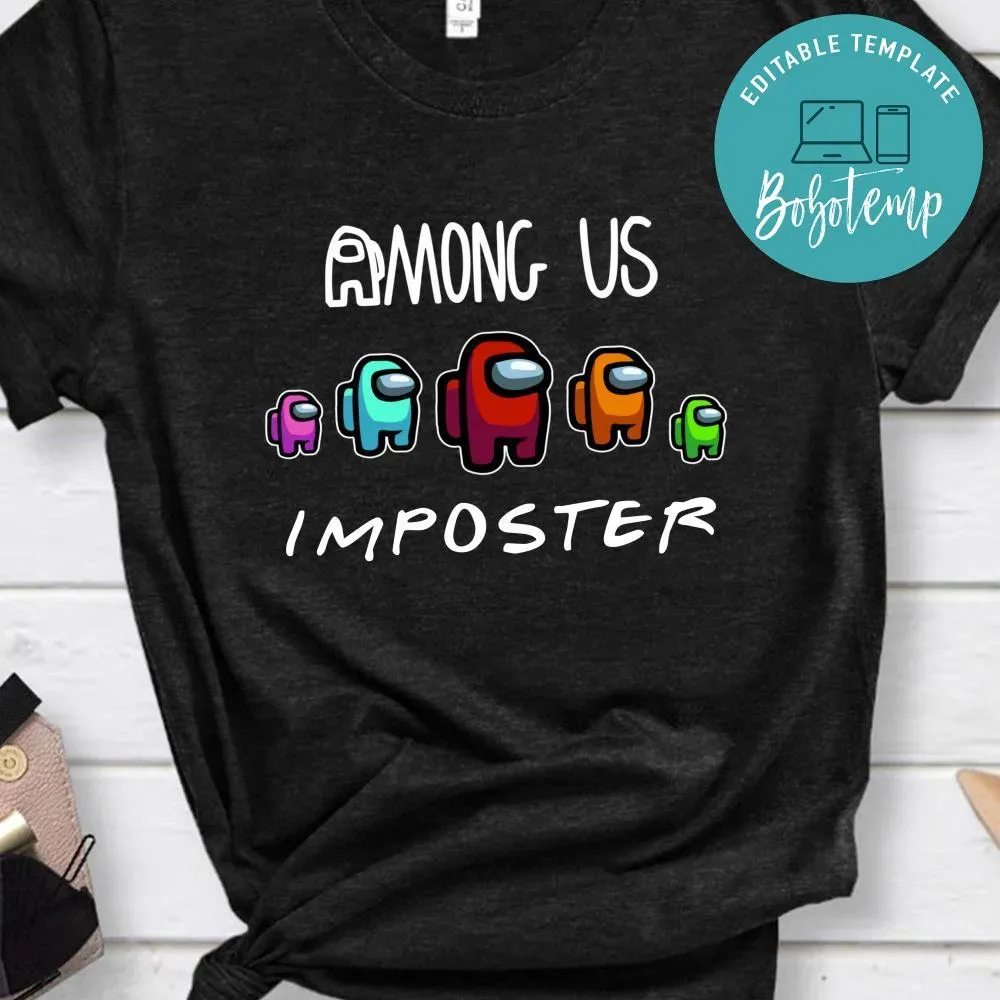 Imposter Among Us PNG file template | Bobotemp