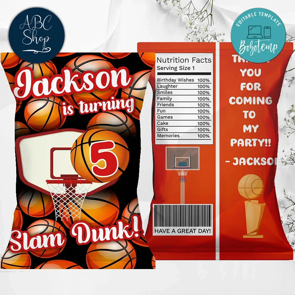 Basketball Birthday Party Bags at Zac Ayers blog