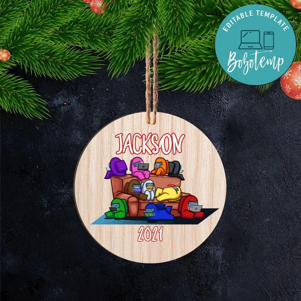 Among Us Wood Ornament Gift | Bobotemp