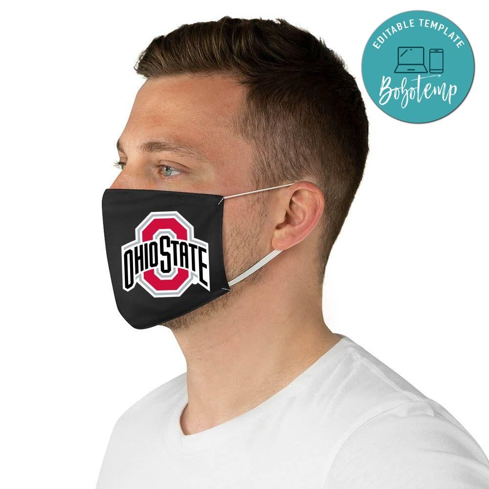 Ohio State Buckeyes Fabric Face Mask - Daily Use Fabric Face Mask ...