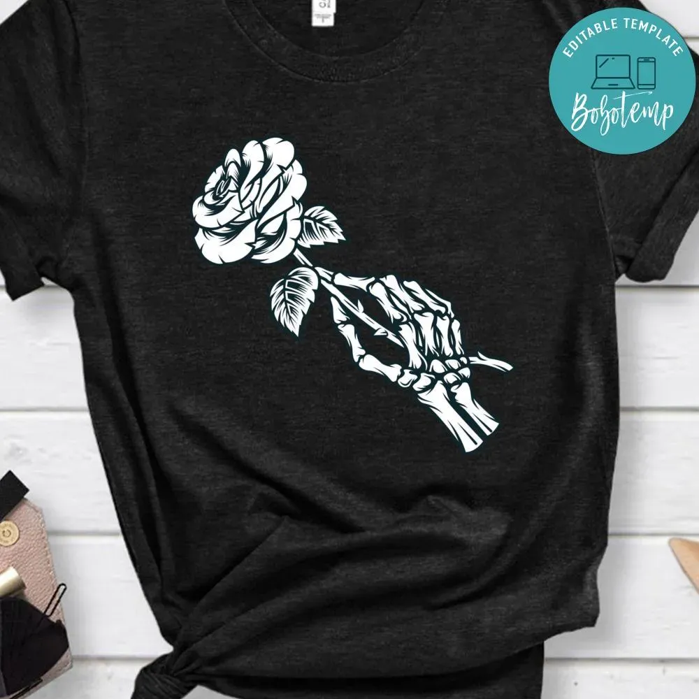 Skeleton Hand Halloween Shirt | Bobotemp
