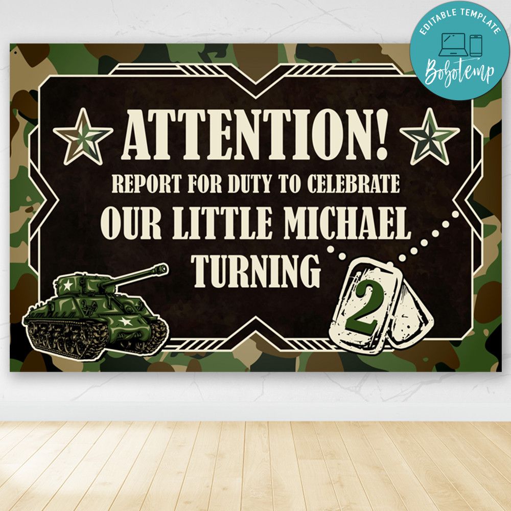 Army Tanks Birthday