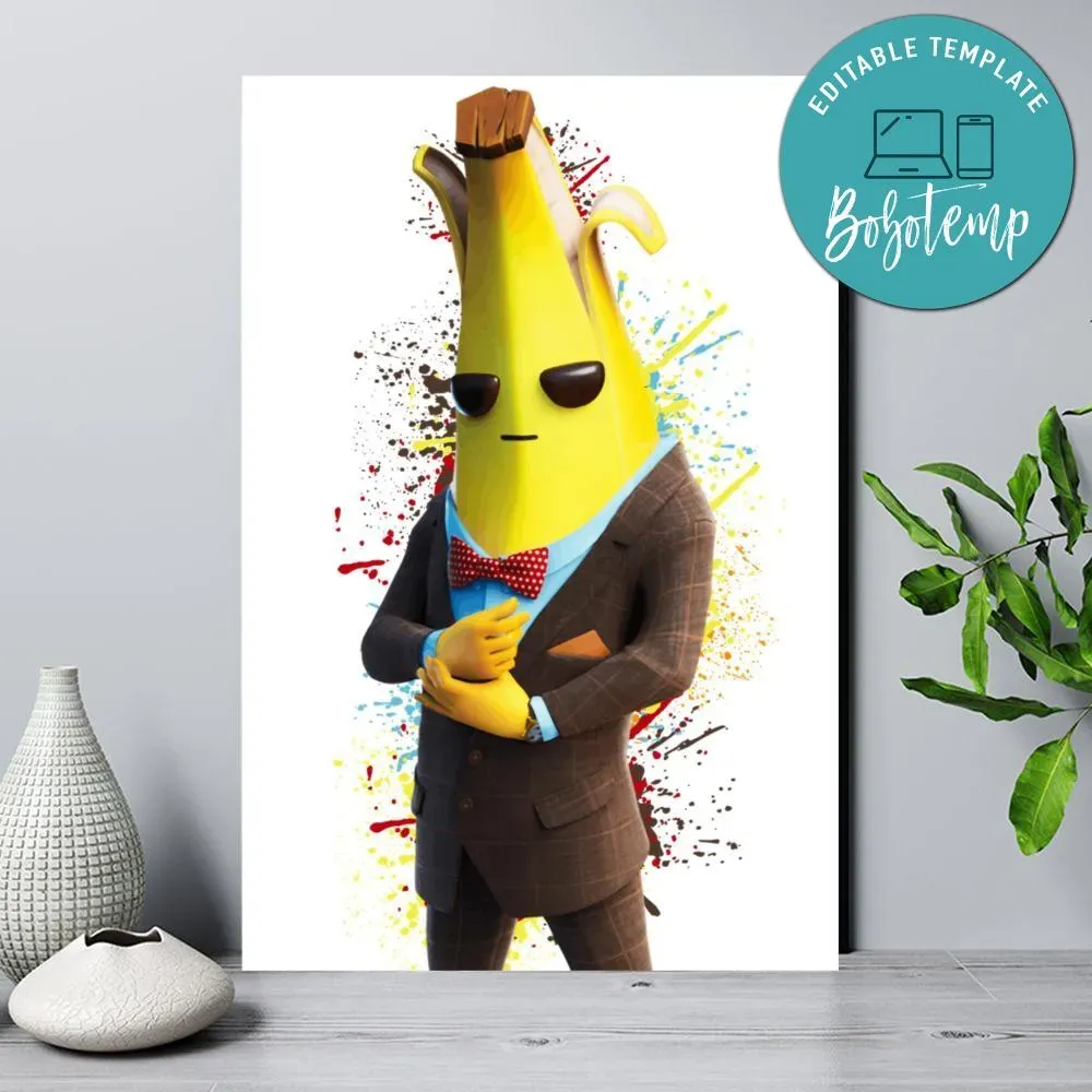 Agent Peely Wall Art Digital File Printable Instant Download | Bobotemp