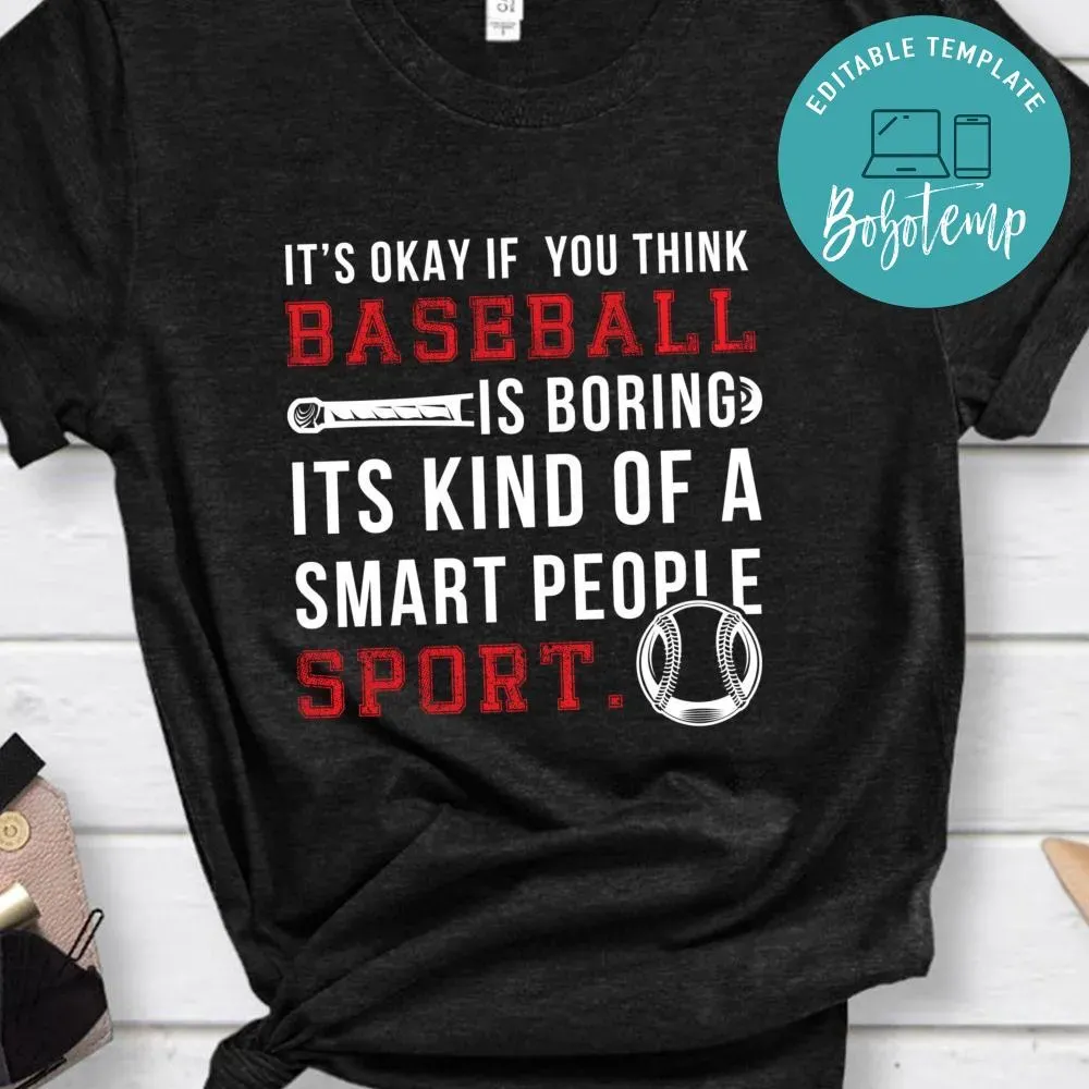 Baseball Smart People Sport Shirt | Bobotemp