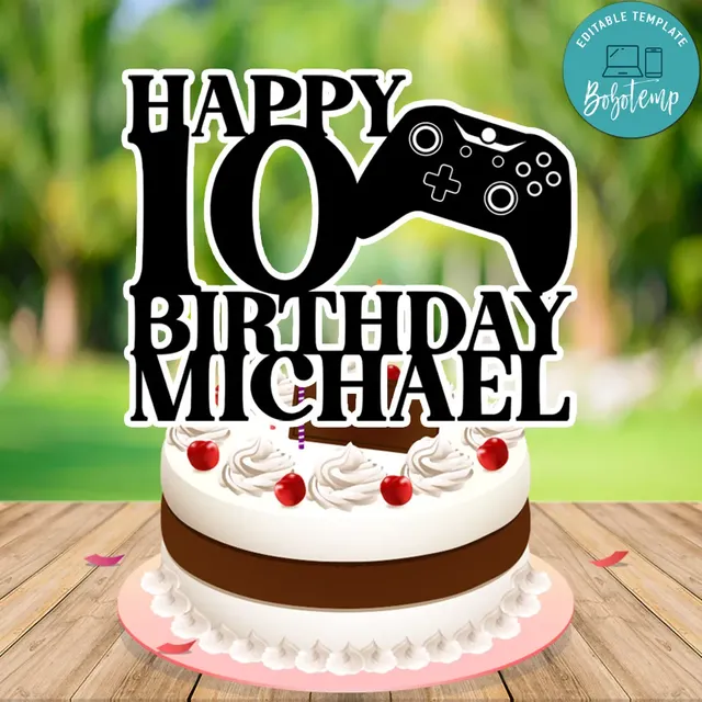 how to make a xbox cake topper